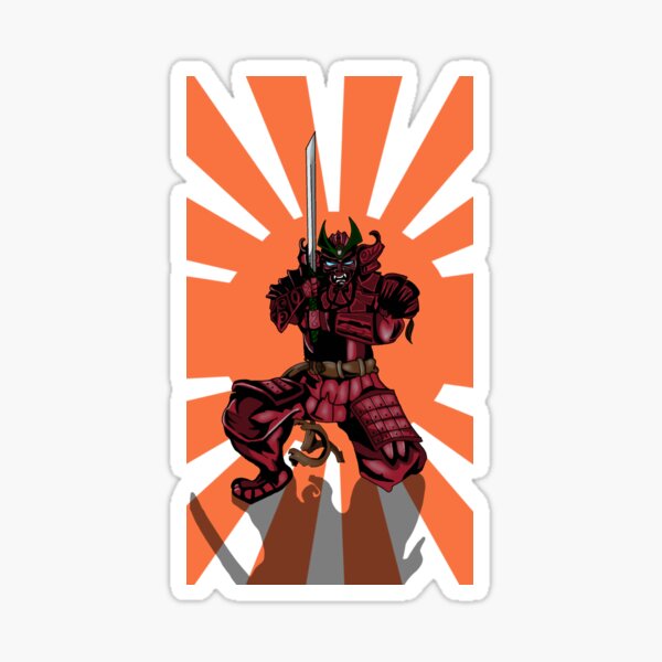 "Ronin warrior" Sticker by Artbychristian | Redbubble