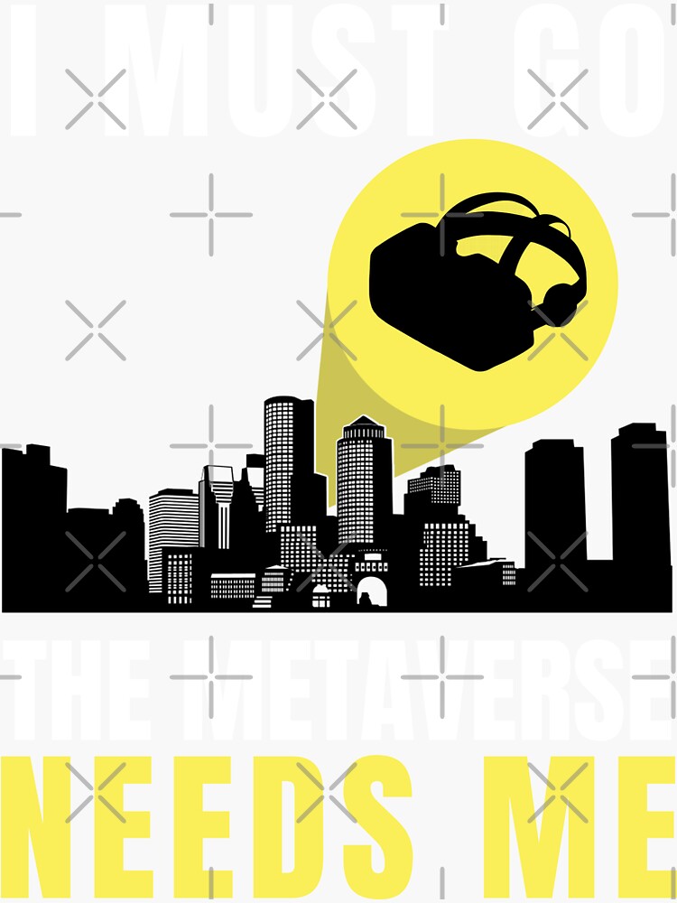 "Metaverse Vr Decentralized Virtual Reality Token Realestate" Sticker ...