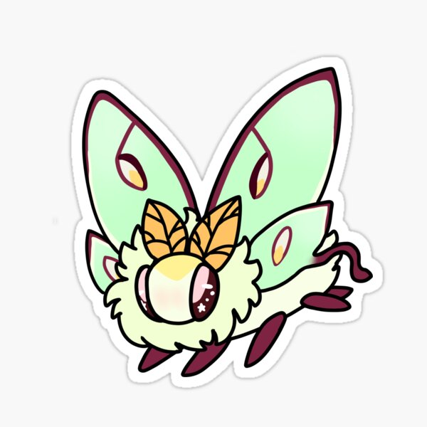 "Luna moth" Sticker for Sale by Feralplant-arts | Redbubble
