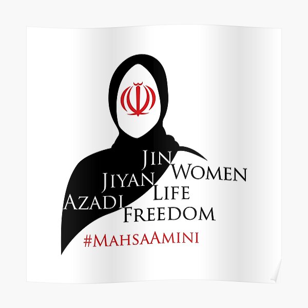 "Jin Jiyan Azadi - Women Life Freedom - Iran - Mahsa Amini" Poster for ...