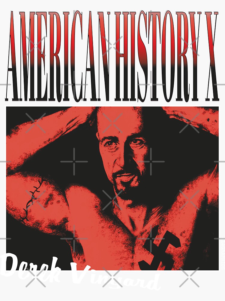 "90's Movie: American History X" Sticker for Sale by lalatrash | Redbubble