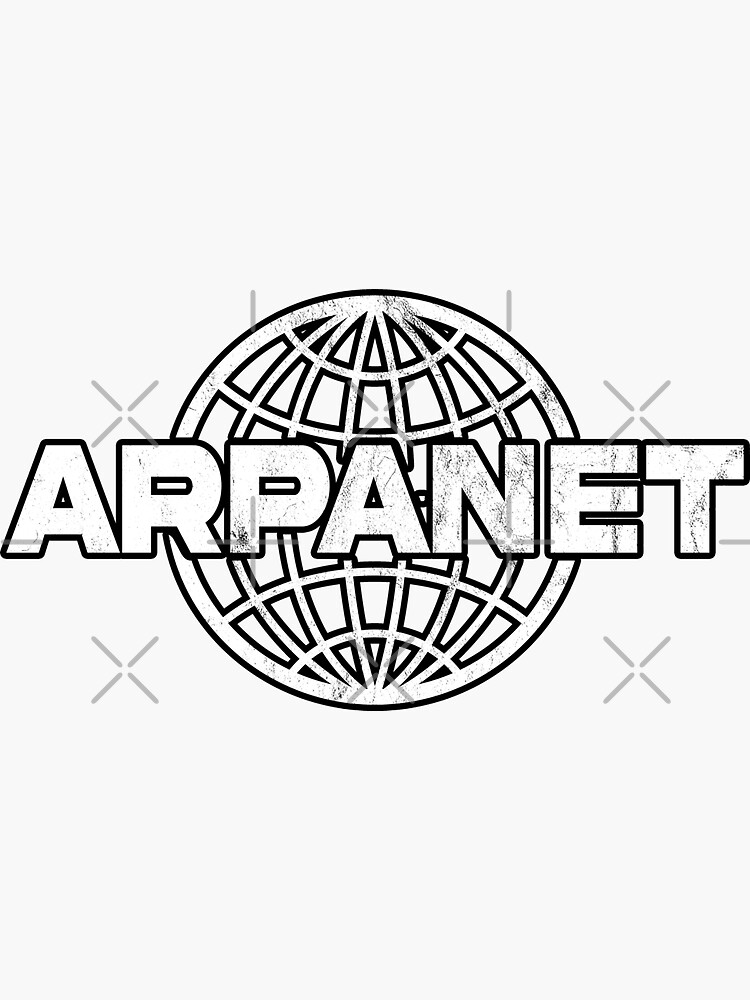 Pegatina «Copia de ARPANET | Redes de conmutación de paquetes ...