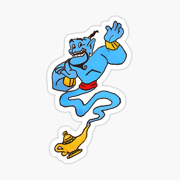 "Magical Genie" Sticker for Sale by Portrayals | Redbubble