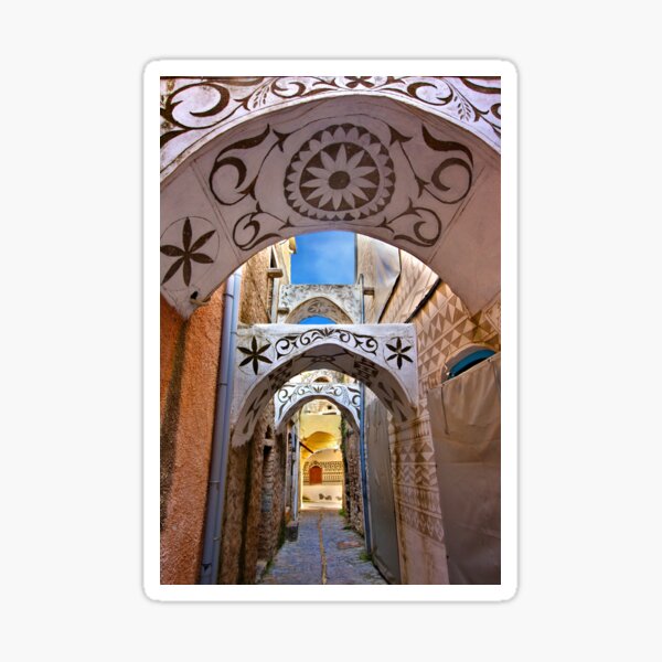 "Pyrgi, the "painted" village - Chios island" Sticker by Cretense72 ...