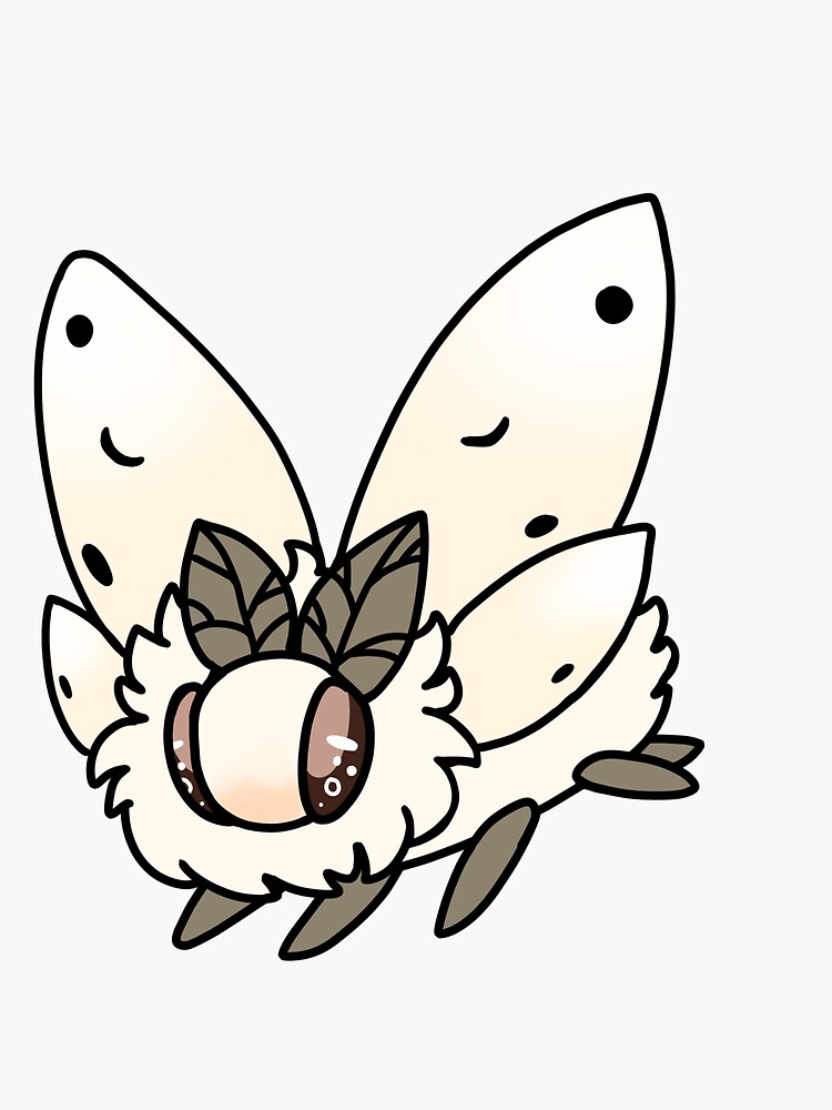 Poodle Moth Sticker For Sale By Feralplant Arts Redbubble
