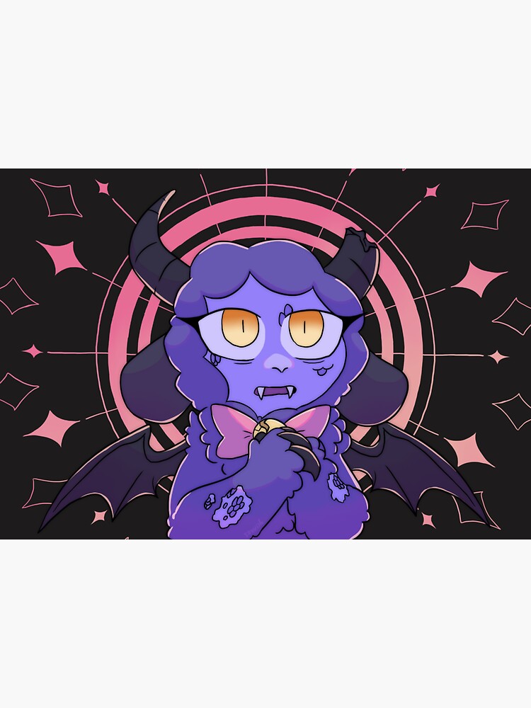"Demonic Purple Sheep" Sticker for Sale by SnowishStuff | Redbubble
