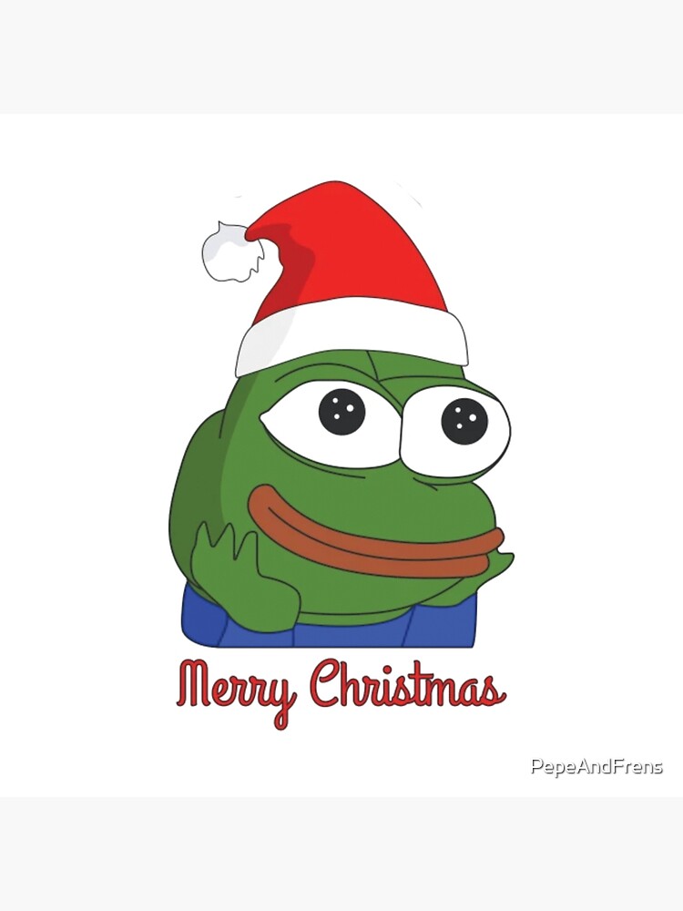 "Merry Christmas Pepe the Frog" Poster for Sale by PepeAndFrens | Redbubble