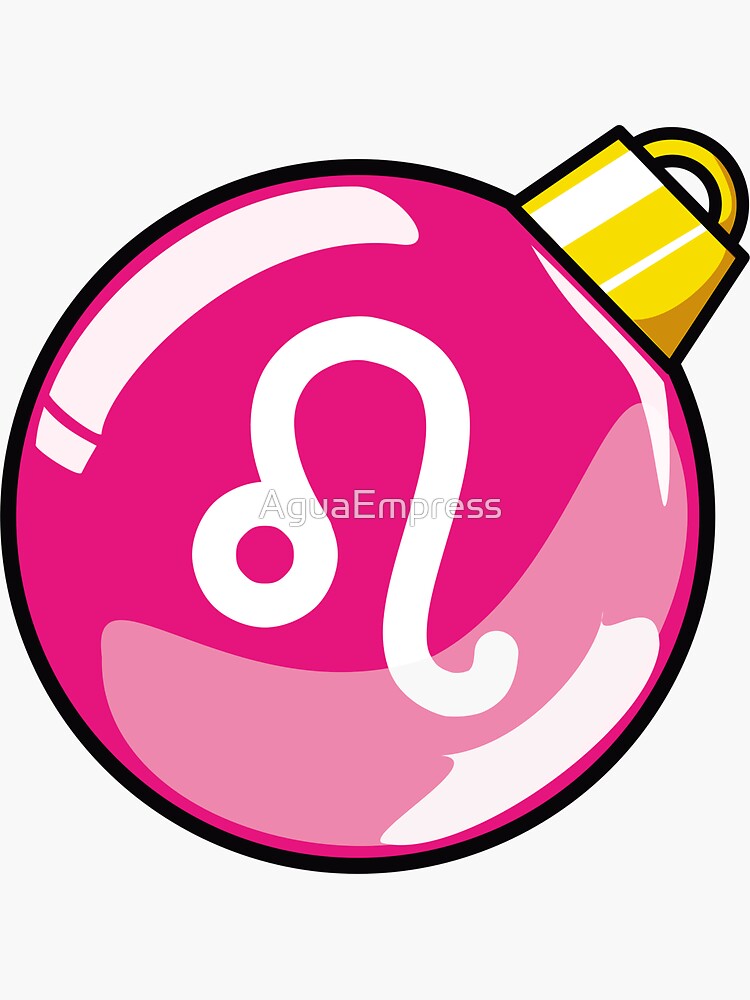 "Bubble Gum Ornament Leo" Sticker for Sale by AguaEmpress | Redbubble