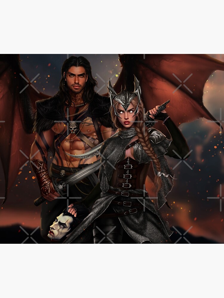 "Nesta and Cassian from A Court Of Silver Flames Halloween edition ...