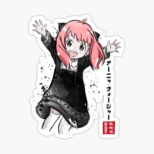 "Spy X Family Anya Forger" Sticker for Sale by AH1Design | Redbubble