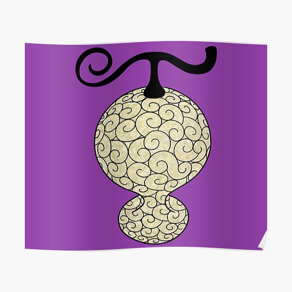 "Mochi Mochi no Mi Splatter Devil Fruit" Poster for Sale by ...