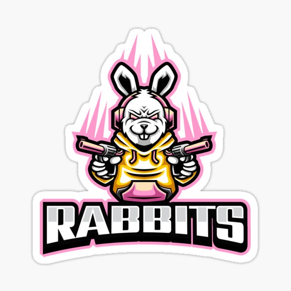 "Rabbits' revolver" Sticker for Sale by takumi23 | Redbubble
