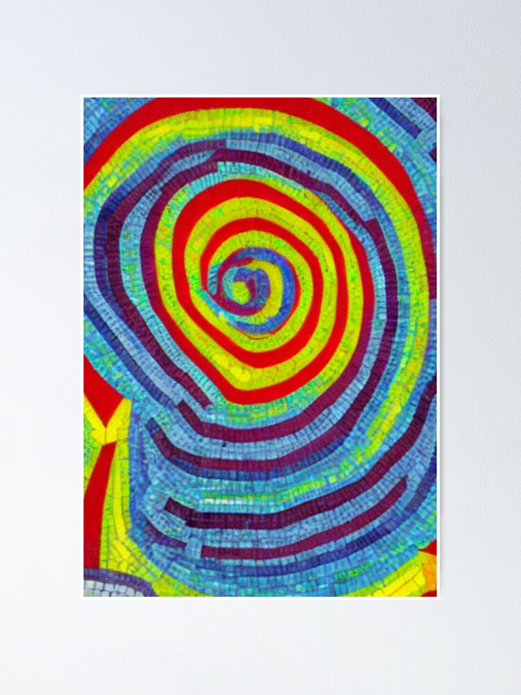 "Paint spill tile swirl acrylic Rave techno retro Jimi inside flying ...