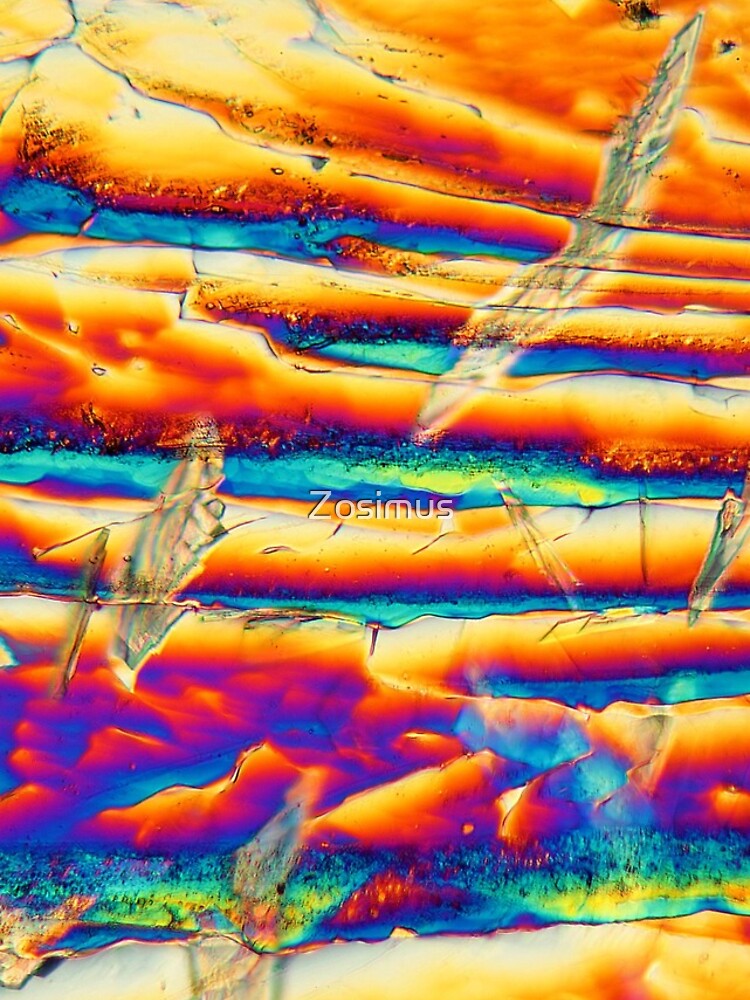 "Rainbow crystals: Potassium hydroxide under a microscope" iPhone Case ...