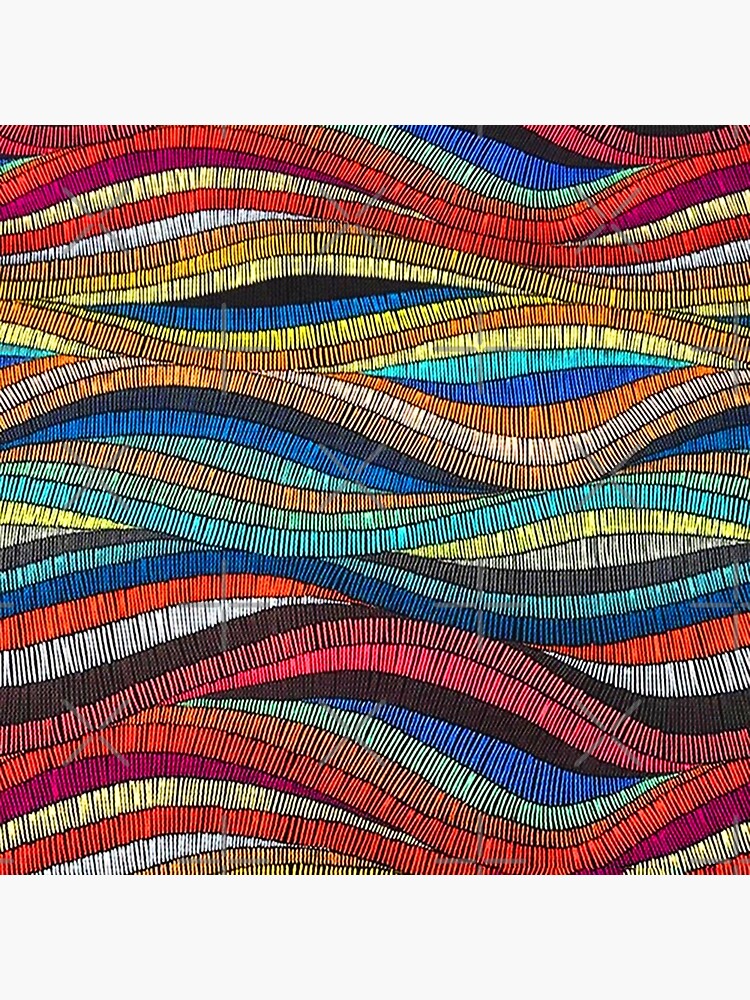 "colorful waves aztec chic pattern" Poster for Sale by ericajparra79 ...