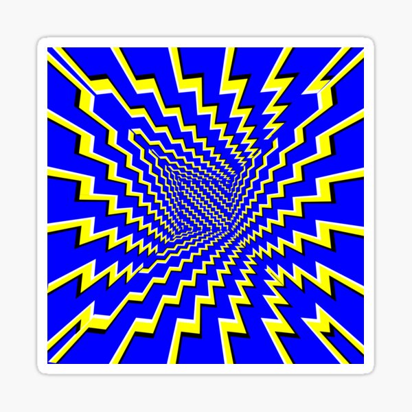 "fall in the tunnel(optical illusions)" Sticker for Sale by psycoHTG ...