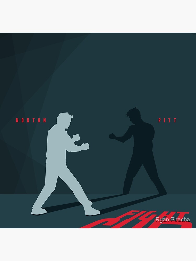 "Fight Club Silhouette - Minimal Poster Art " Throw Pillow for Sale by ...