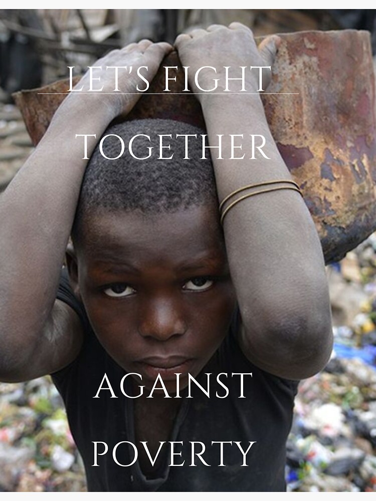 "POVERTY.STOP POVERTY.FIGHT POVERTY." Sticker for Sale by Sanafir1976 ...