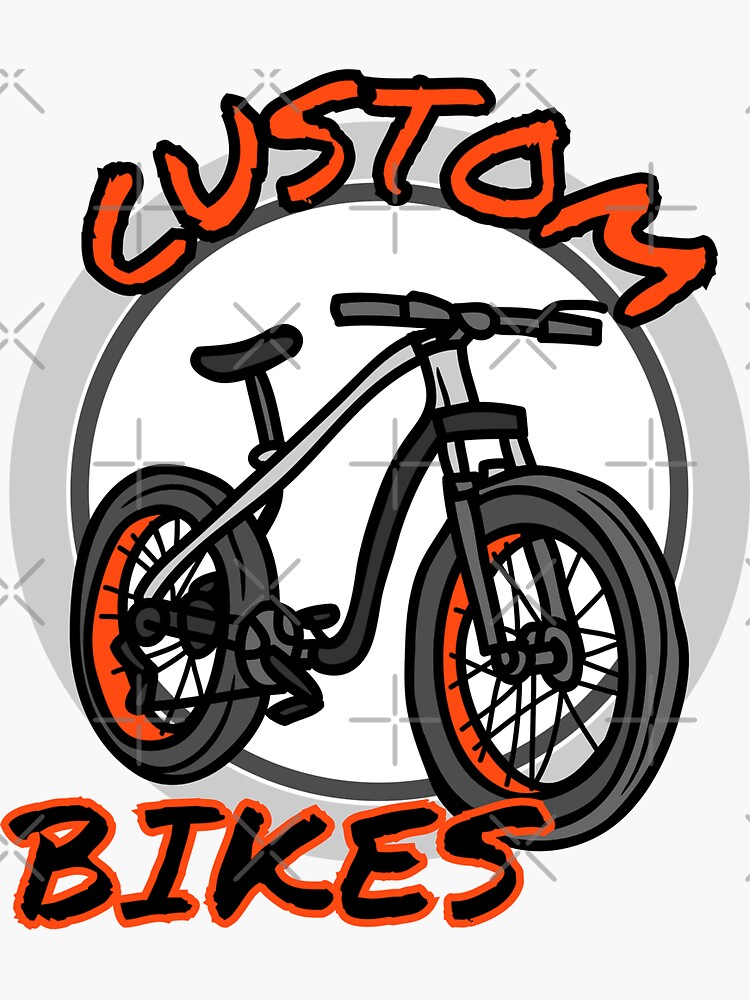 "custom bike - TRIAL mountain bike bicycle sport" Sticker for Sale by ...