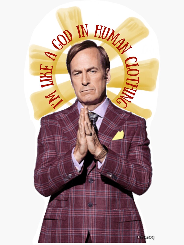"saul goodman god" Sticker for Sale by messog | Redbubble