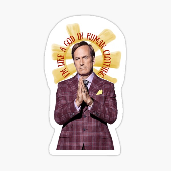 "saul goodman god" Sticker for Sale by messog | Redbubble