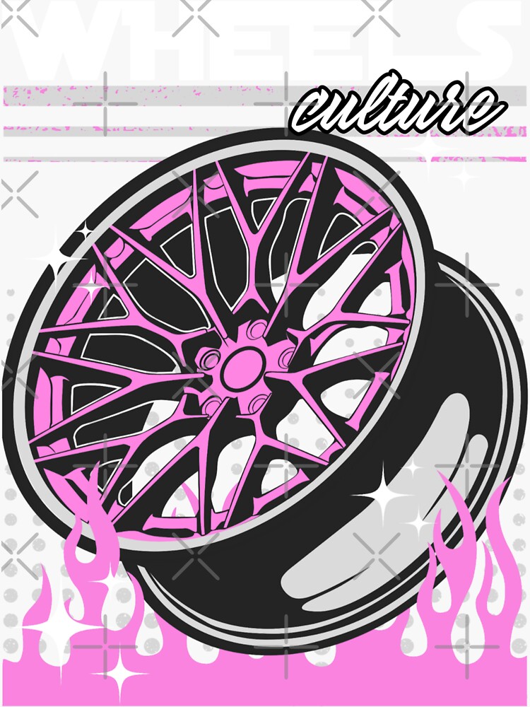 "Wheels culture aesthetic" Sticker for Sale by AoSora | Redbubble