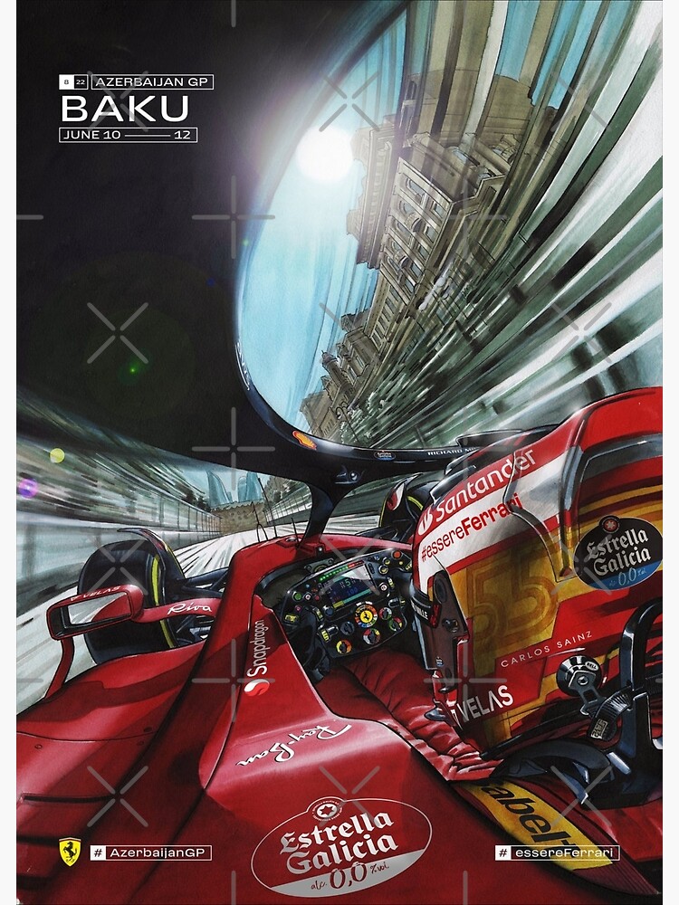 "F1 2022 Baku Azerbaijan Grand Prix Promo Poster" Poster for Sale by ...