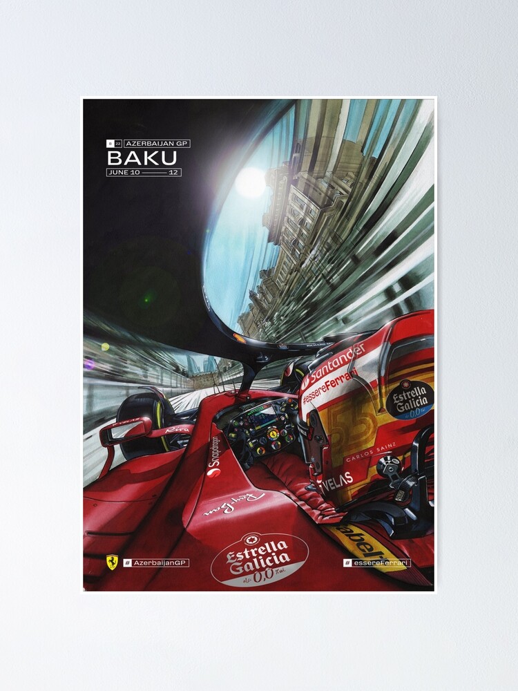 "F1 2022 Baku Azerbaijan Grand Prix Promo Poster" Poster for Sale by ...