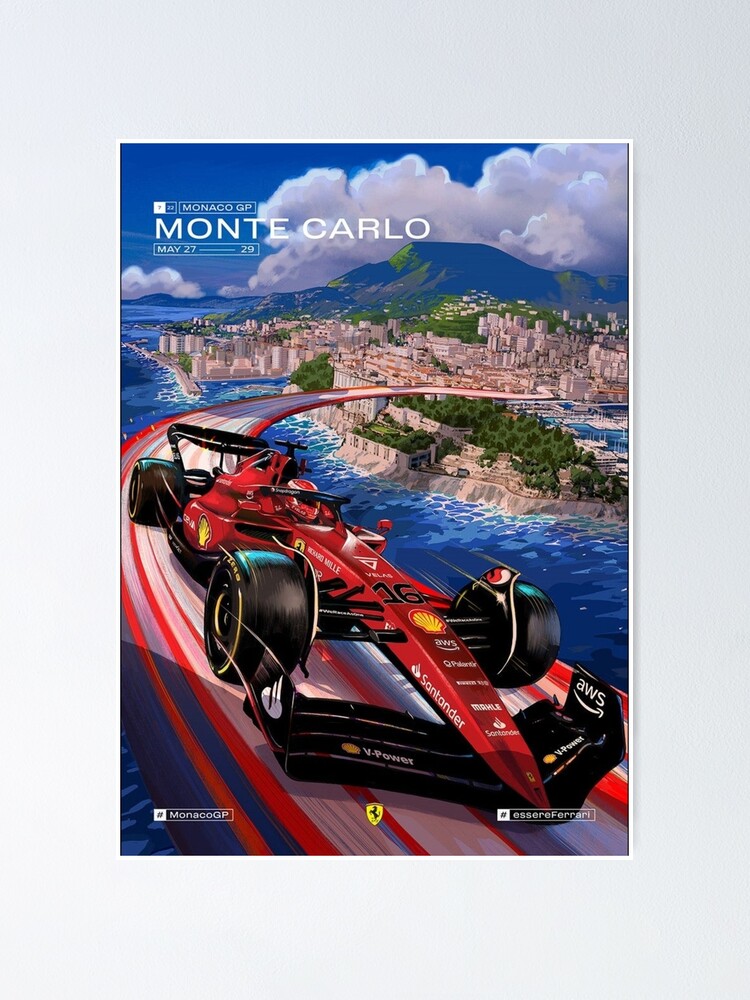 "F1 2022 Monte Carlo Grand Prix Promo Poster" Poster for Sale by ...