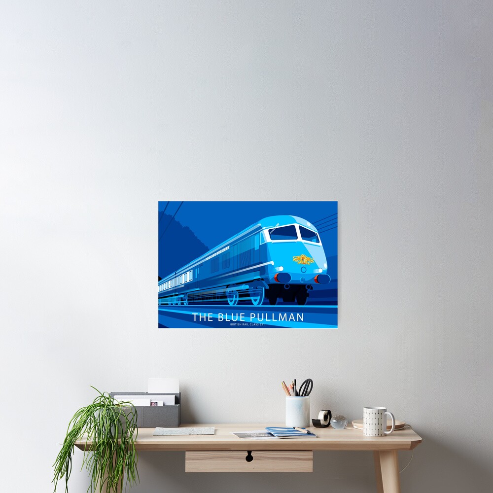 "The Blue Pullman" Poster for Sale by smillership | Redbubble