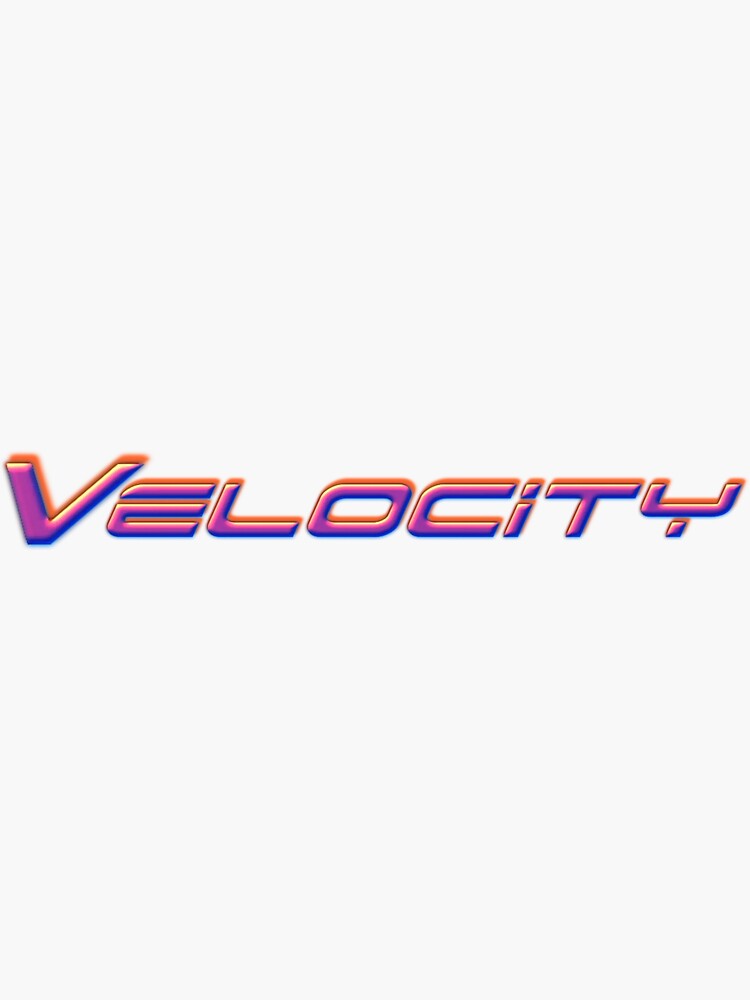 "Velocity Logo" Sticker for Sale by BlacklistEnt | Redbubble