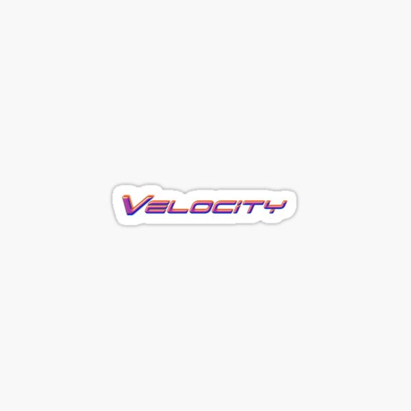 "Velocity Logo" Sticker for Sale by BlacklistEnt | Redbubble