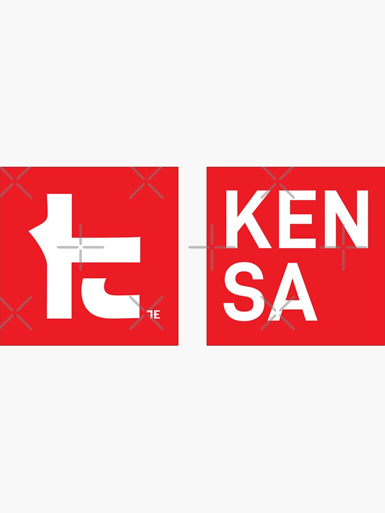 "Toni Kensa Logo" Sticker for Sale by FRStudio | Redbubble
