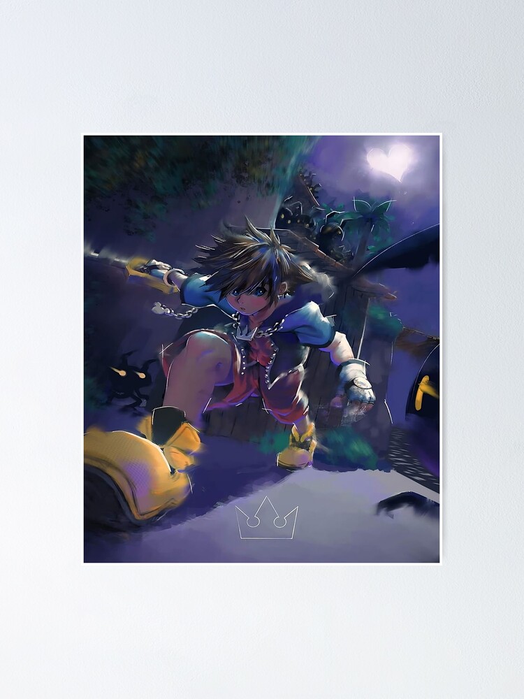 "kingdom hearts sora cute art" Poster for Sale by romepleione | Redbubble
