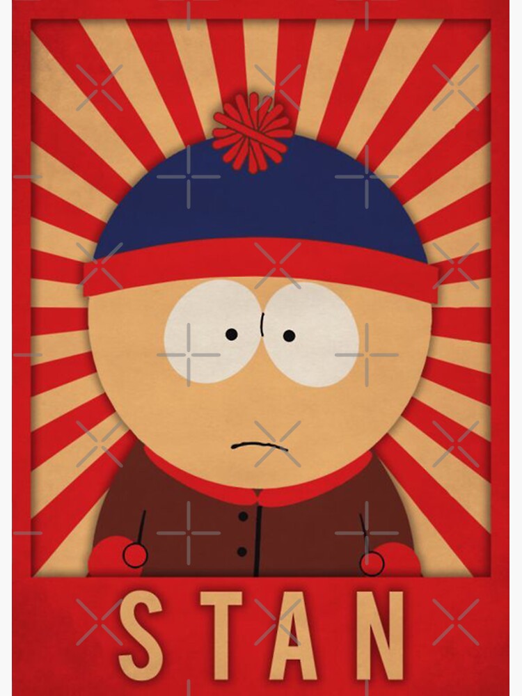 "South Park Stan" Sticker for Sale by greenbaumra | Redbubble