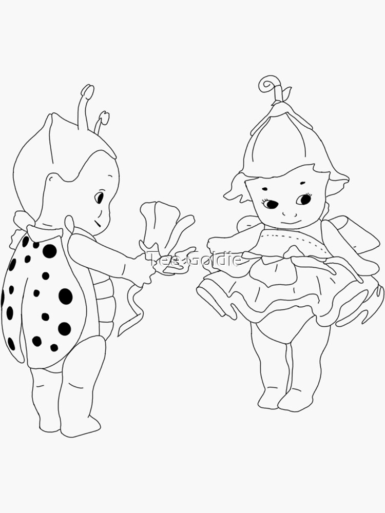 "Kewpie Doll Pair" Sticker for Sale by tegan04 | Redbubble