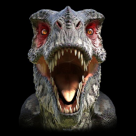 "T-Rex Face on" Posters by David Penfound | Redbubble