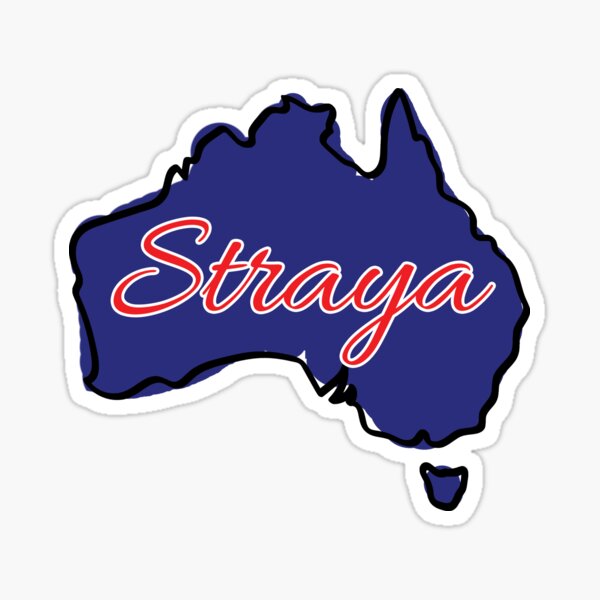 "Aussie slang- Straya mate" Sticker for Sale by amitd27 | Redbubble