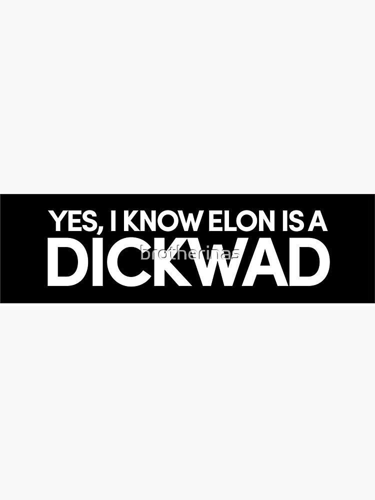 "Musk is a jerk, but he makes good cars" Sticker for Sale by ...