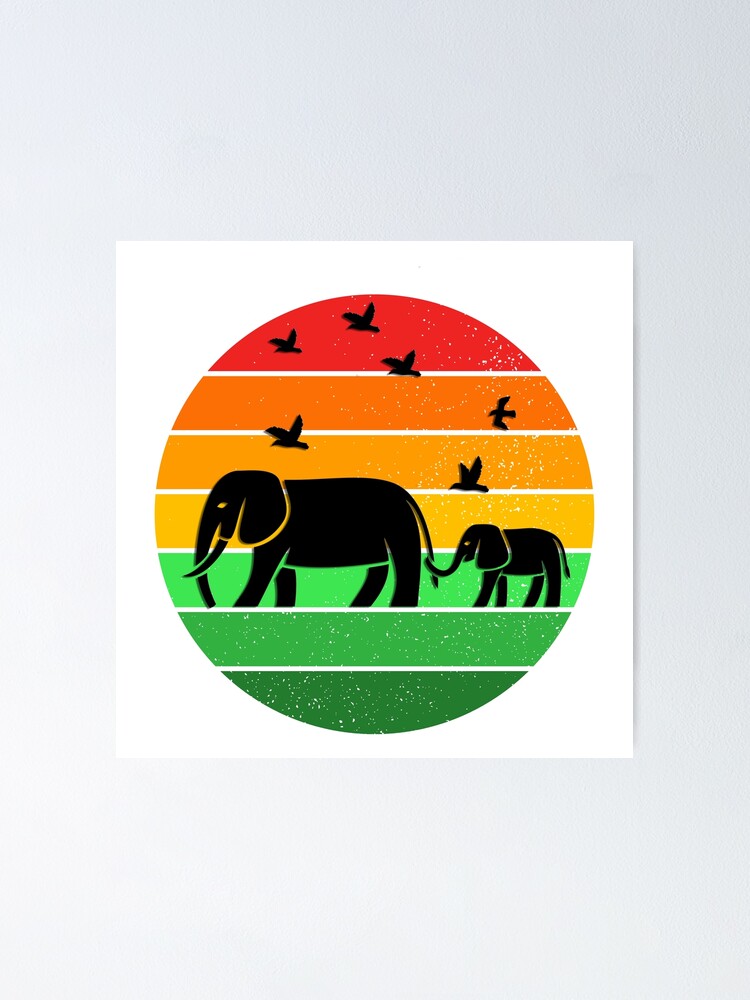 "Vintage Retro Sunset Art Of Zoo" Poster for Sale by Brizzard2027 ...