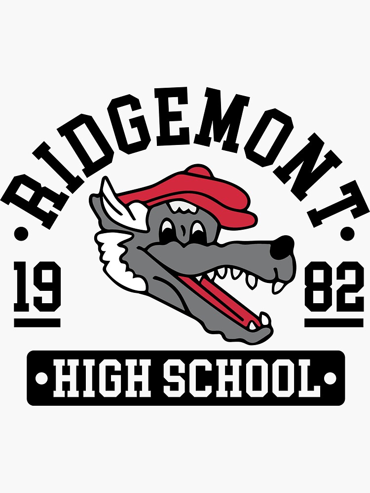 "Ridgemont High!" Sticker for Sale by LefkyTheShin | Redbubble