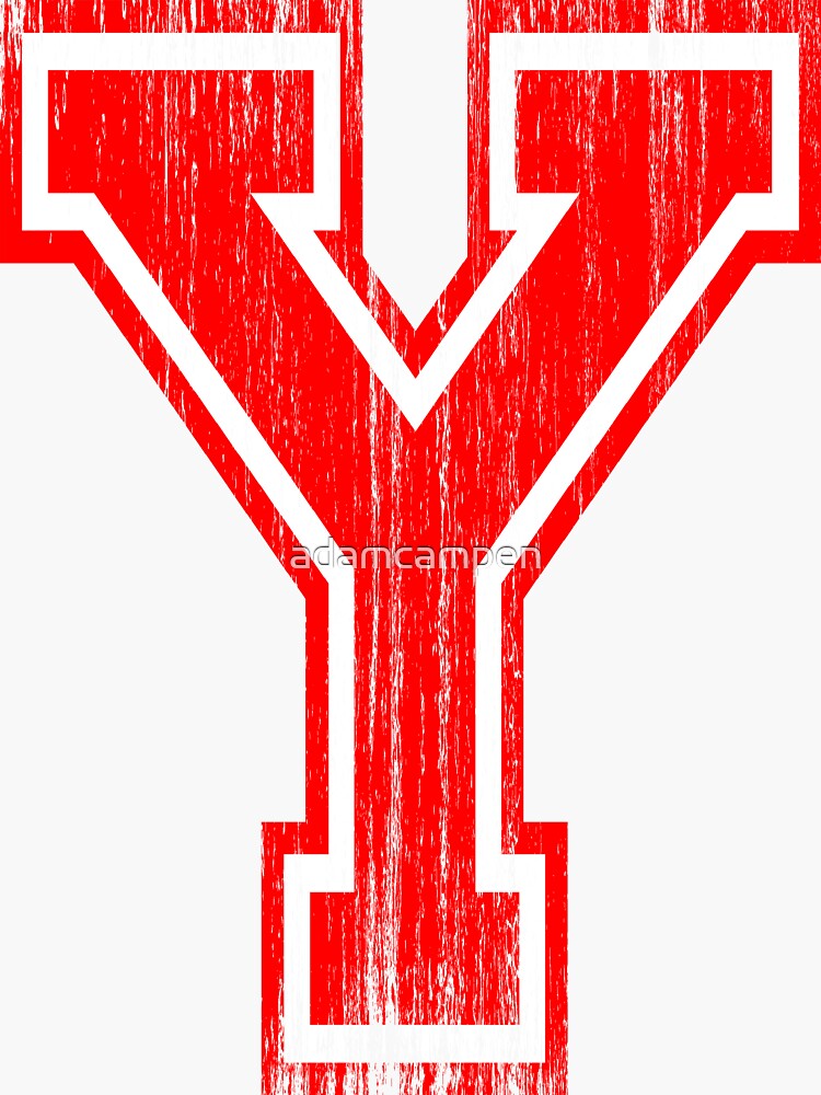 "Big Red Letter Y" Sticker for Sale by adamcampen | Redbubble