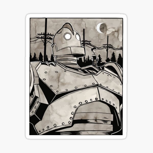 "The Iron Giant" Sticker for Sale by FunkeyMonkey9 | Redbubble