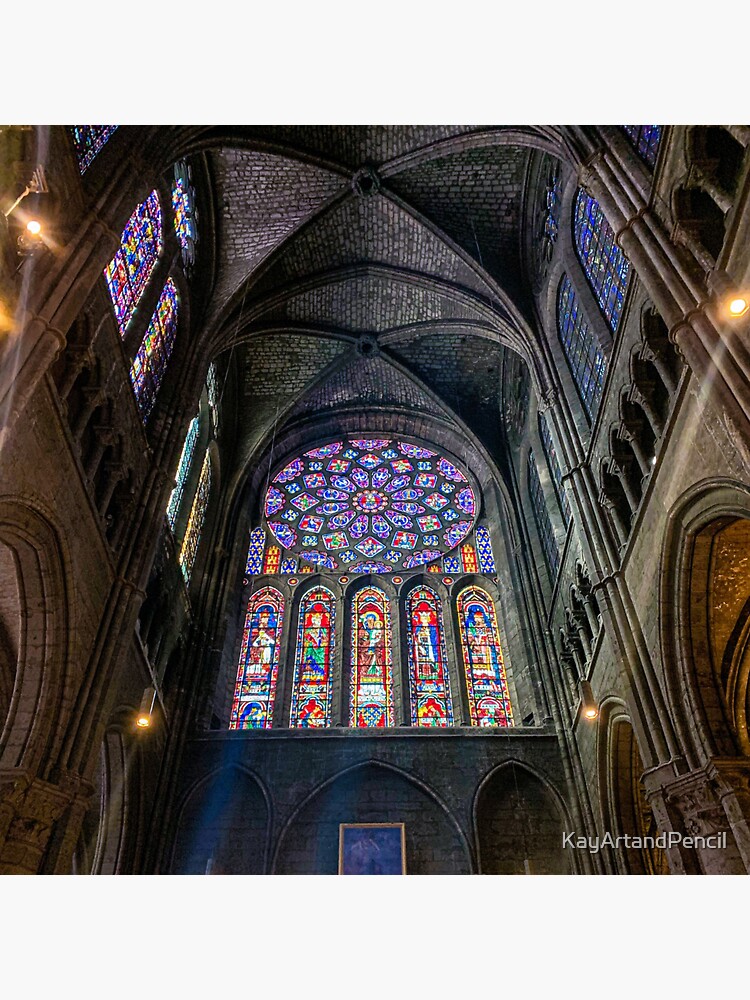 "Rose Window" Sticker for Sale by KayArtandPencil | Redbubble