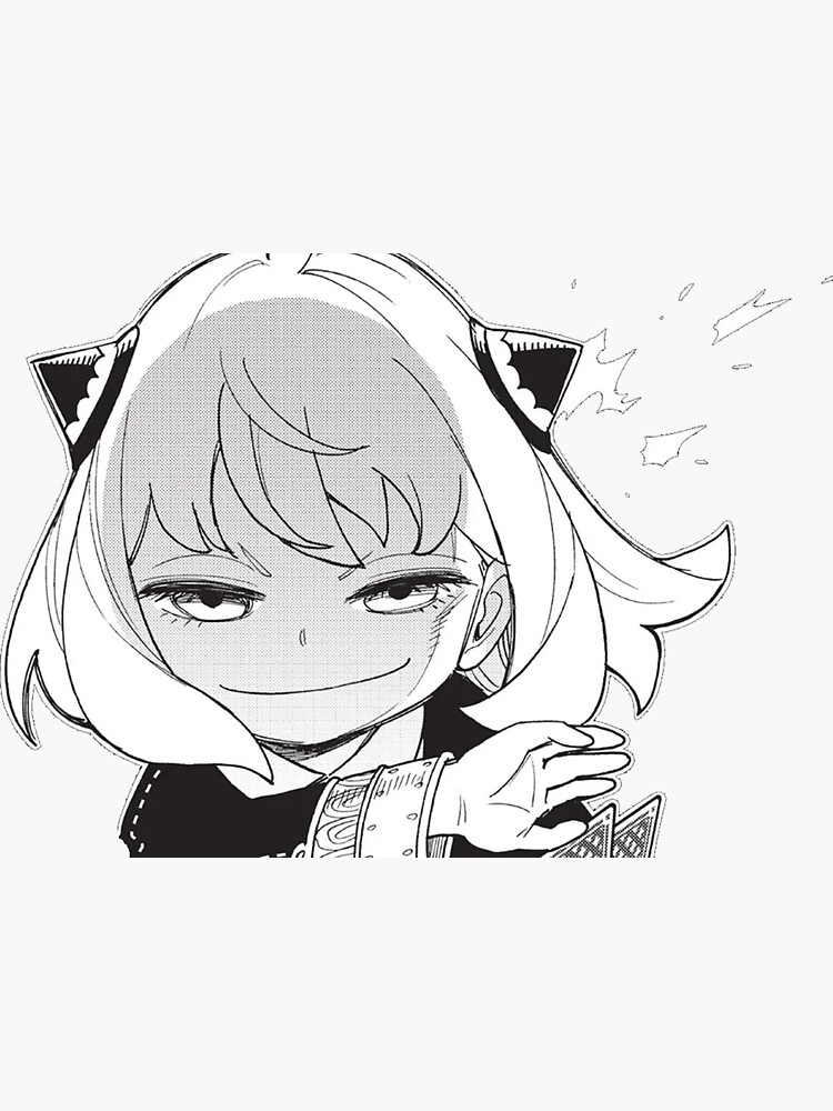 "Anya face expression（ spy x family)" Sticker for Sale by Annelley | Redbubble