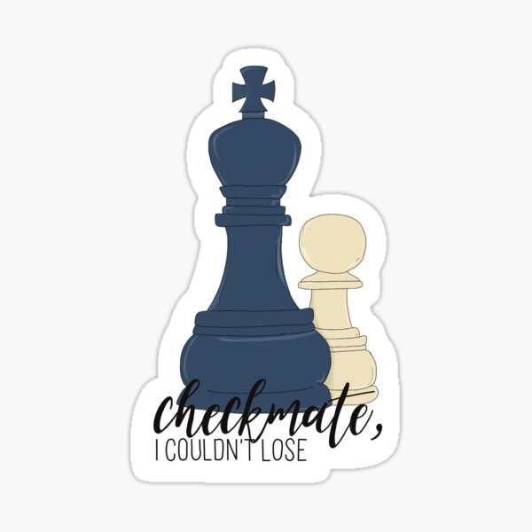 "Checkmate colored " Sticker for Sale by kymbohcreates | Redbubble