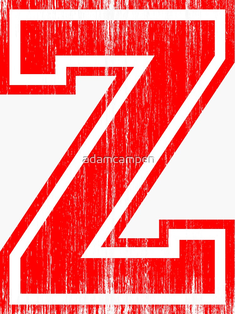 Letter Z Red