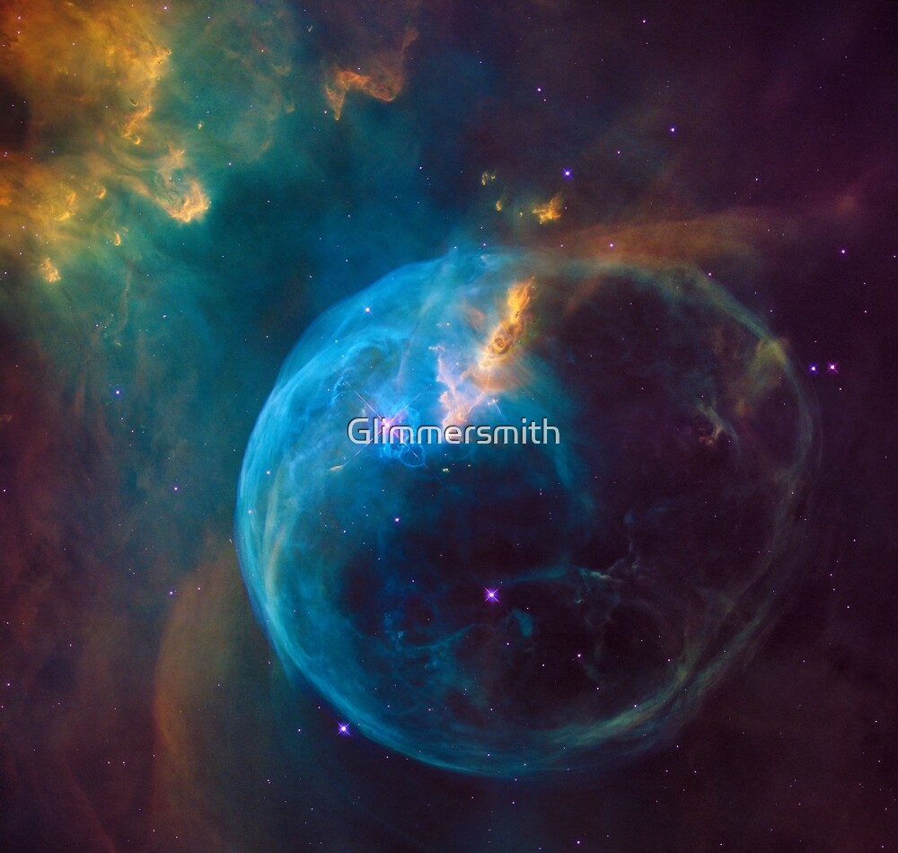 "Outer Space Bubble Nebula space exploration" by Glimmersmith | Redbubble