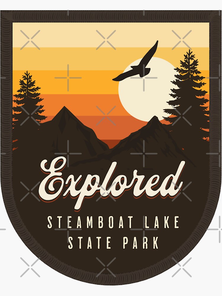 "Steamboat Lake State Park Colorado" Sticker for Sale by CattlettArt ...