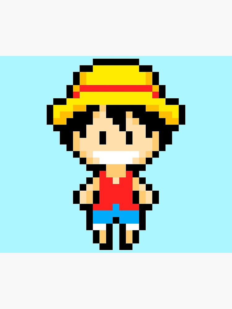 "Pixel Luffy" Poster for Sale by LunarDesigns14 | Redbubble